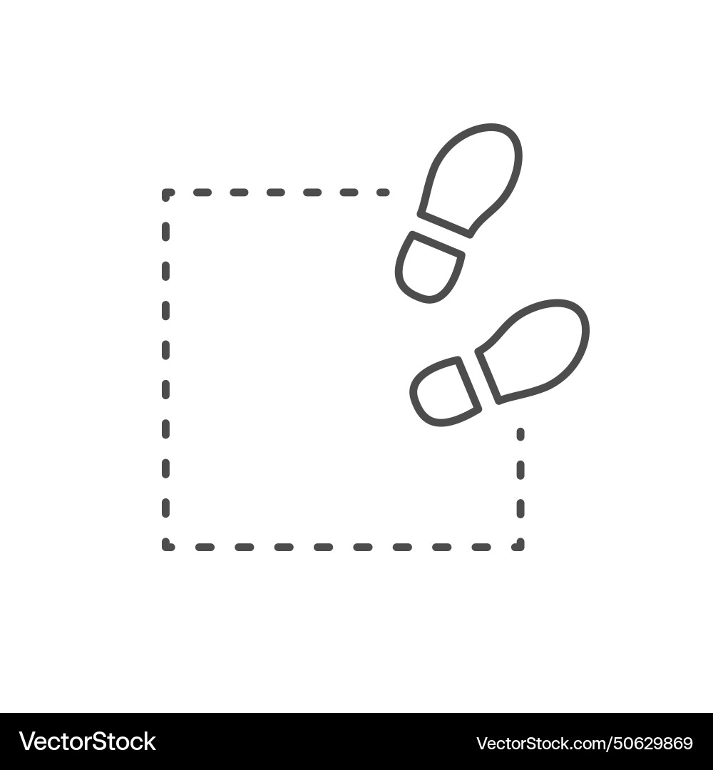 Leaving comfort zone line icon Royalty Free Vector Image