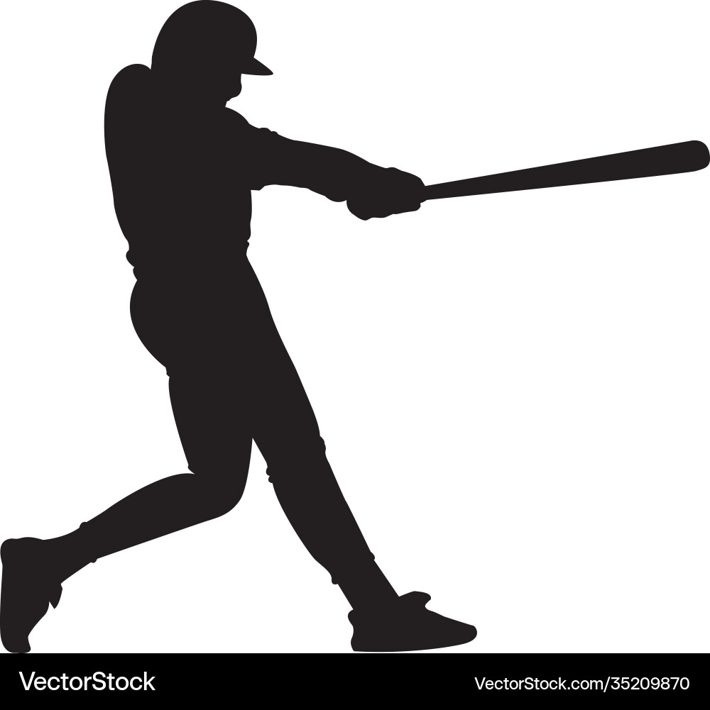 Baseball batter Royalty Free Vector Image - VectorStock