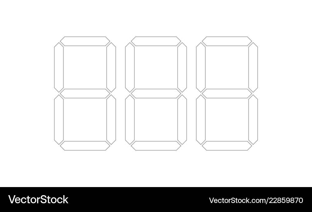 Digital price tag template numbers Royalty Free Vector Image