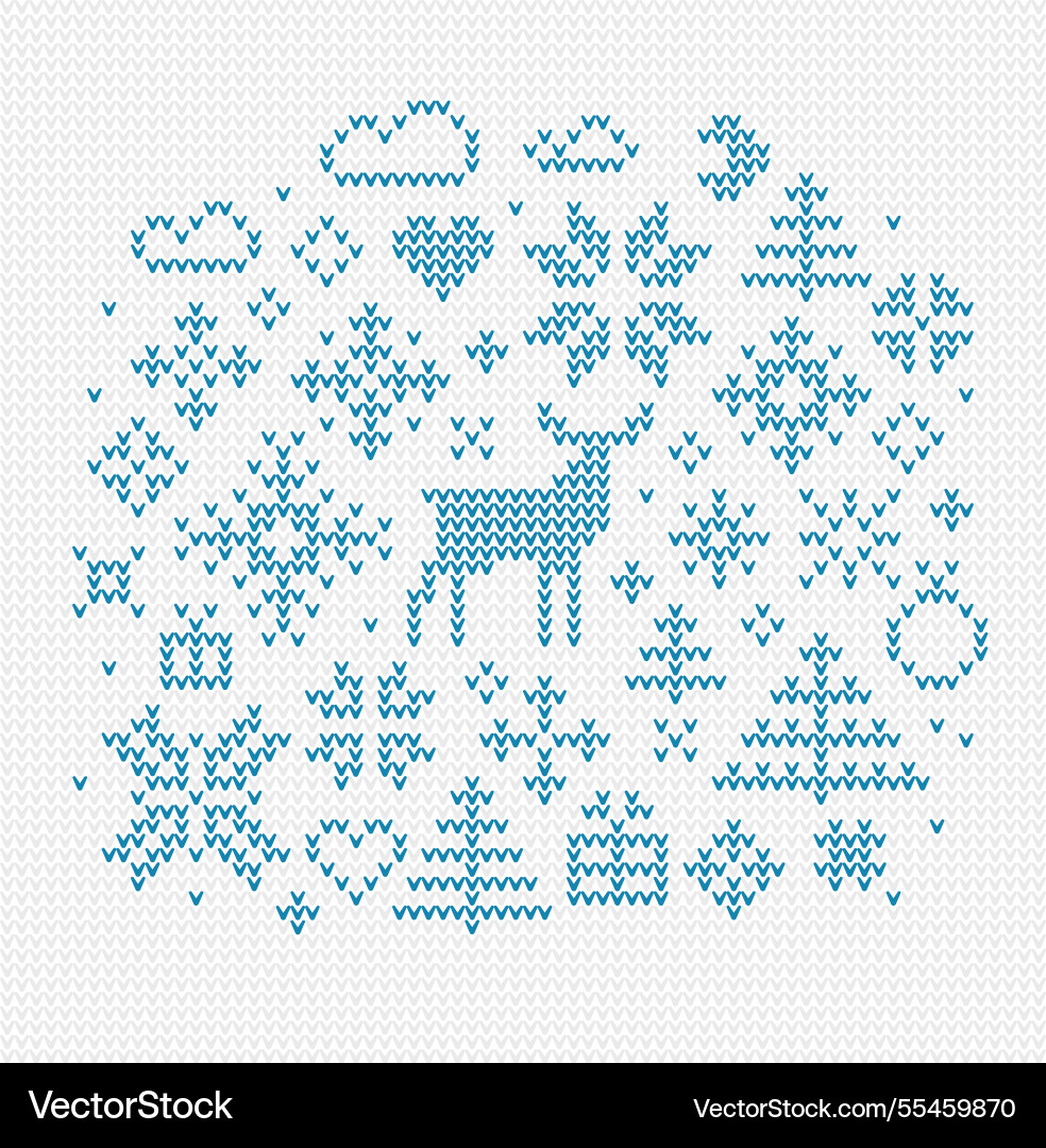 Nordic style elements for decoration Royalty Free Vector