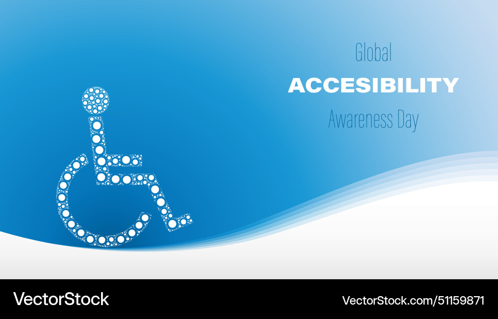 Global accessibility awareness day Royalty Free Vector Image