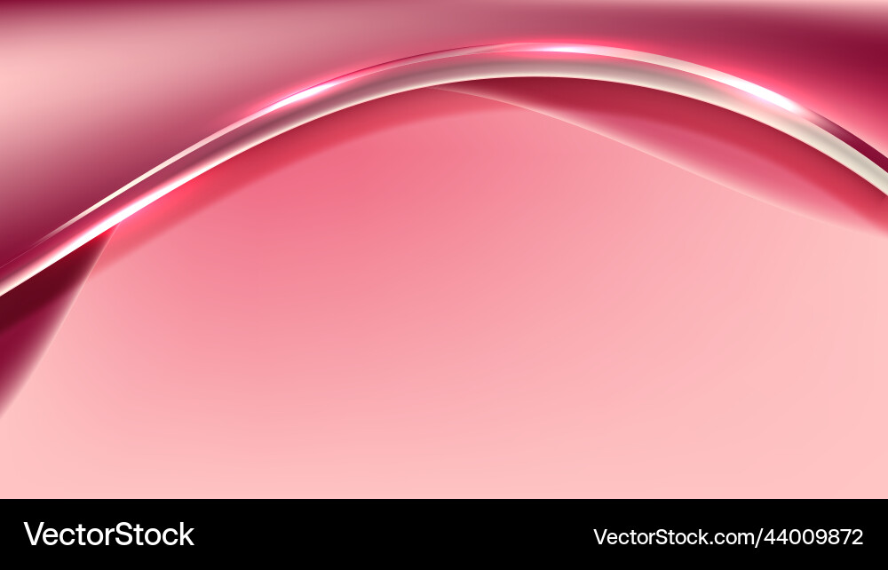 Abstract 3d template modern pink color wave shape Vector Image