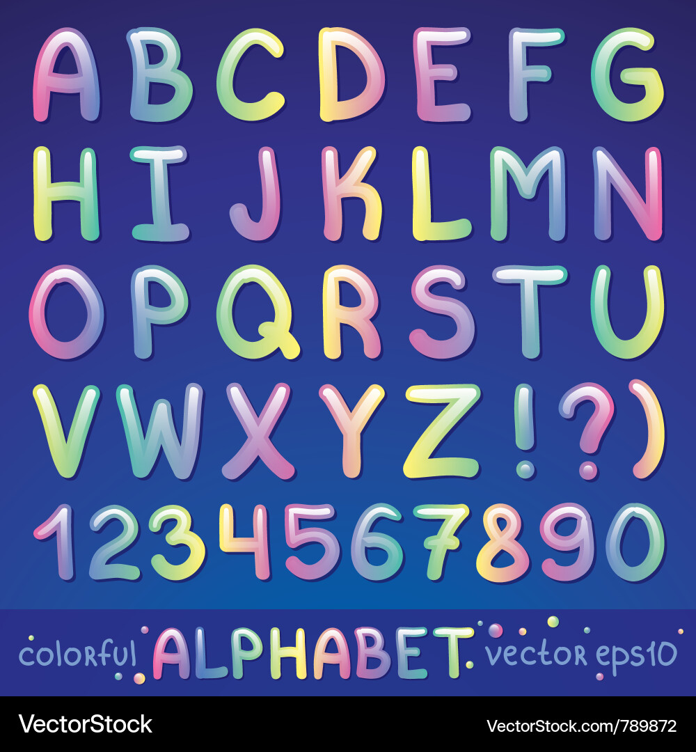 Alphabet Royalty Free Vector Image - VectorStock