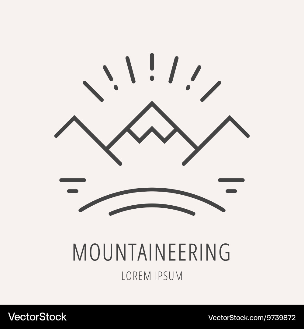 Simple logo template Royalty Free Vector Image