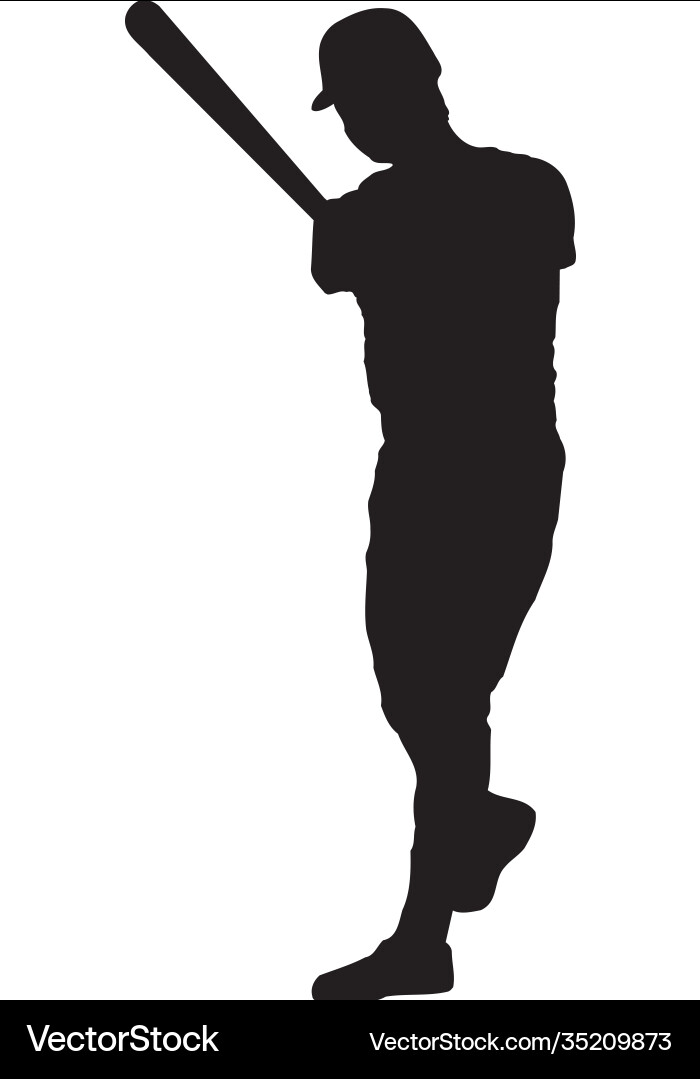 Baseball batter Royalty Free Vector Image - VectorStock