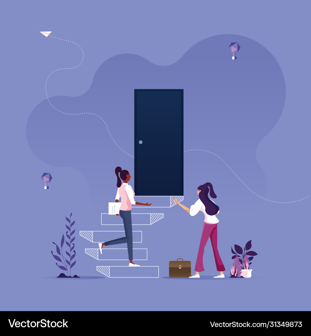 Business career challenge and opportunity concept Vector Image