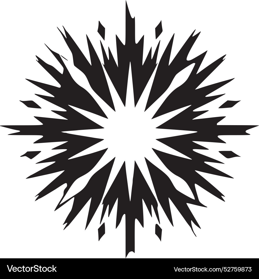 Explosion - high quality logo ideal for t-shirt Vector Image