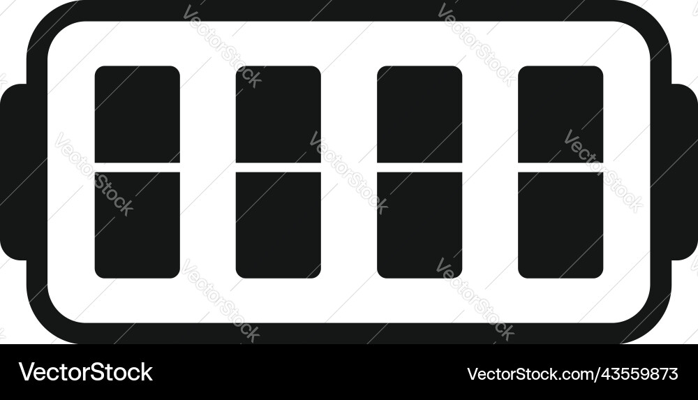 Terminal breaker icon simple electric box Vector Image