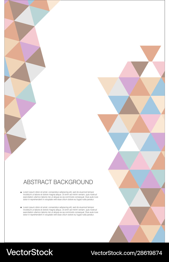 Abstract geometric design background template 7 Vector Image
