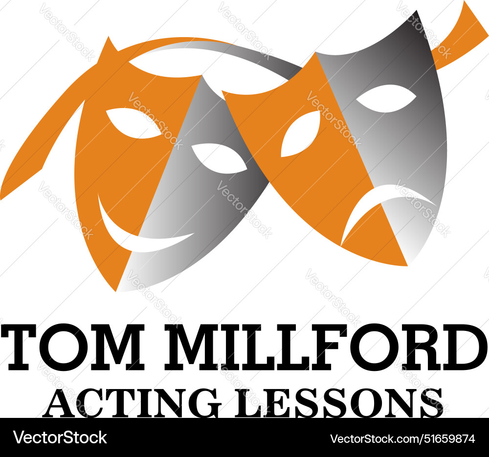 Acting mask Royalty Free Vector Image - VectorStock