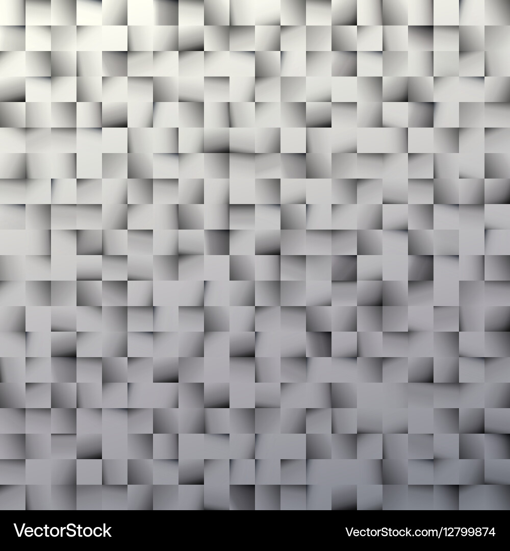 Pattern made from squares gray background Vector Image
