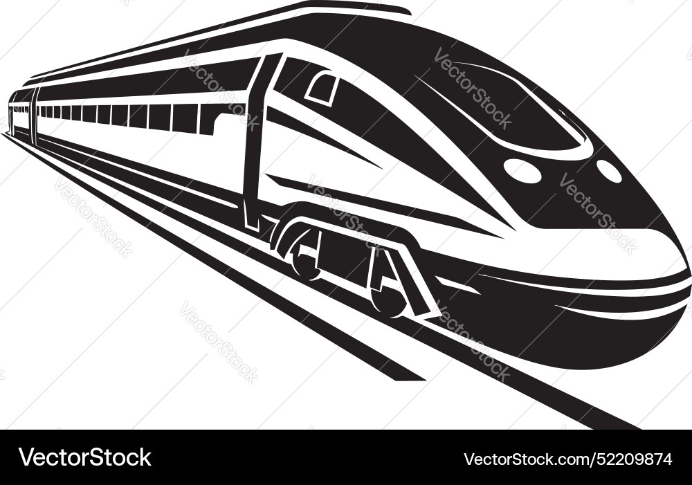 Turbo thrust sleek black logo with high speed Vector Image