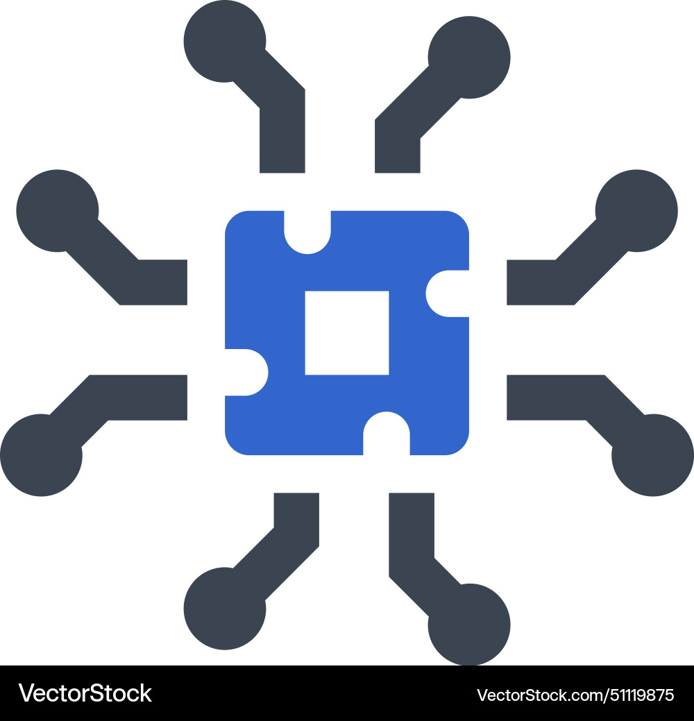 Microchip icon Royalty Free Vector Image - VectorStock