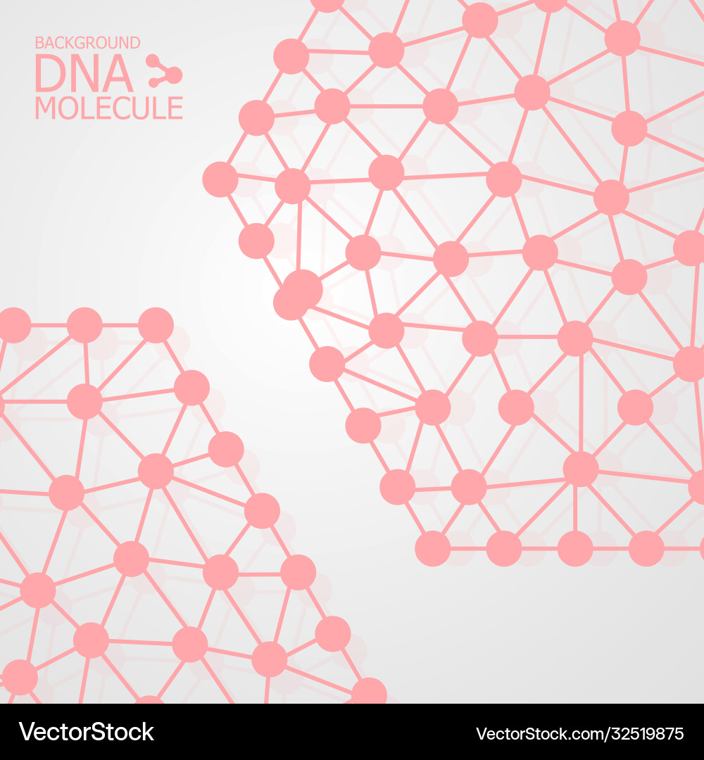 Molecules background eps 10 Royalty Free Vector Image