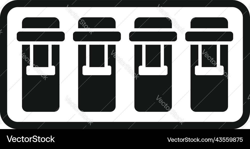 Panel breaker icon simple electric box Royalty Free Vector