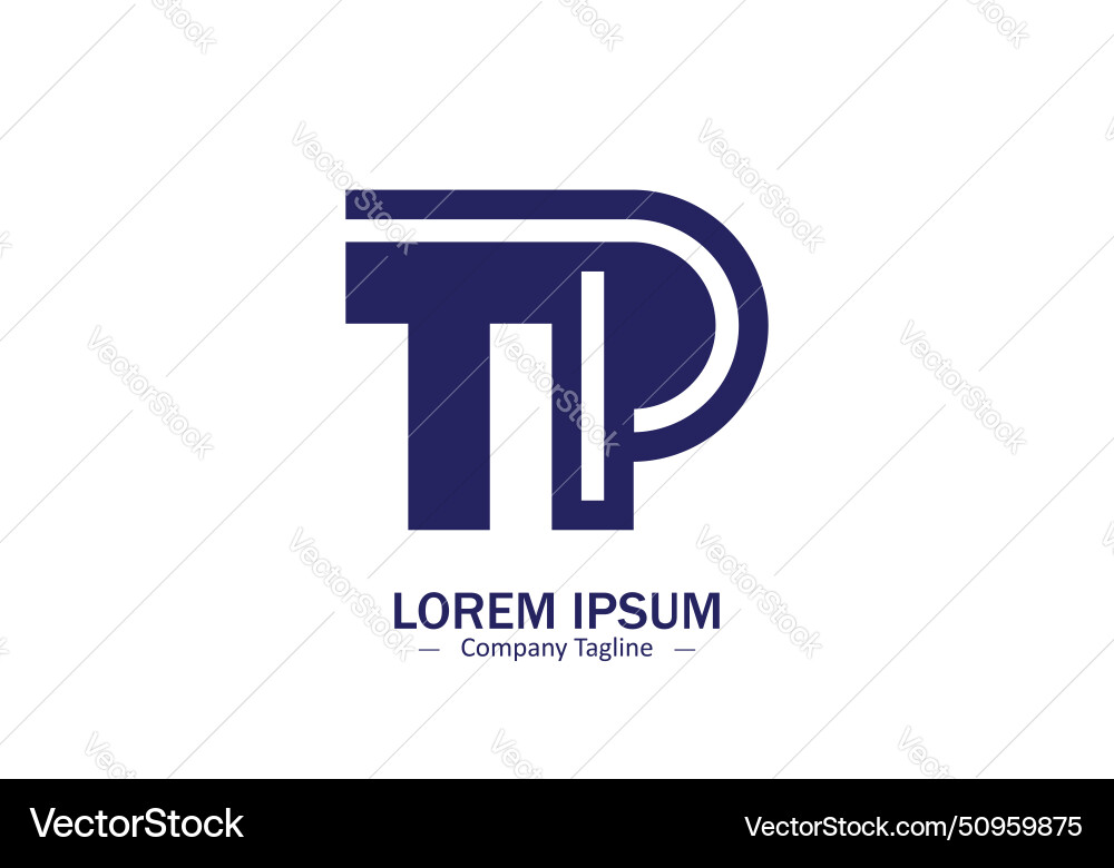 Professional elegant trendy awesome artistic t p Vector Image
