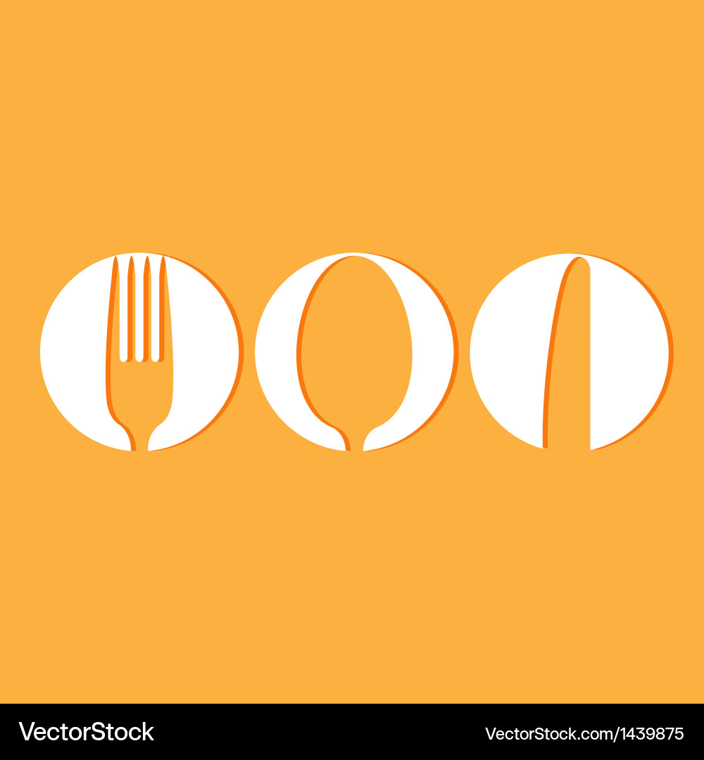 Restaurant menu design whit cutlery symbols Vector Image