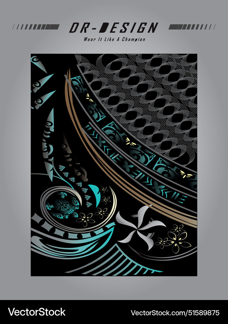 Sublimation creative t-shirt design Royalty Free Vector