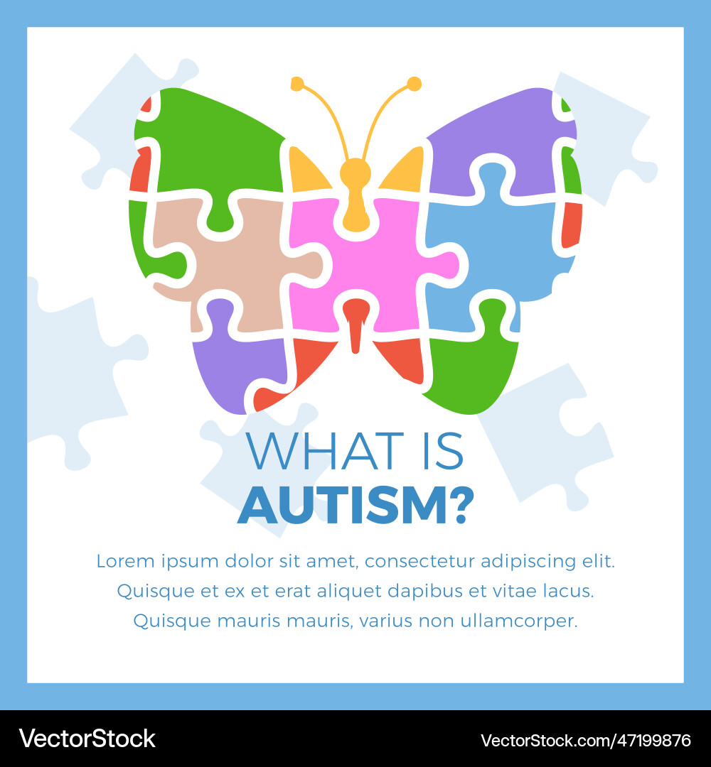 Autism Awareness Banner – Royalty-Free Vector | VectorStock