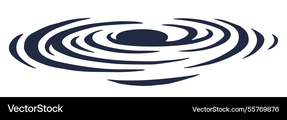 Circular Water Ripples - Abstract Wave Form Vector Image