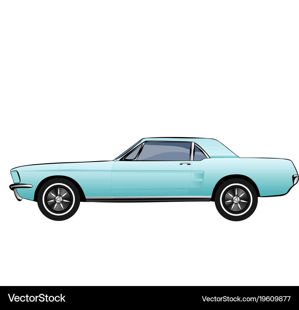 1967 Ford Mustang Shelby GT500 Royalty Free Vector Image