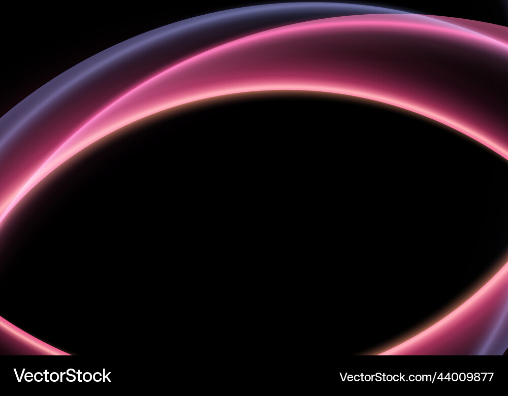 Abstract glowing neon lighting luminous curved Vector Image
