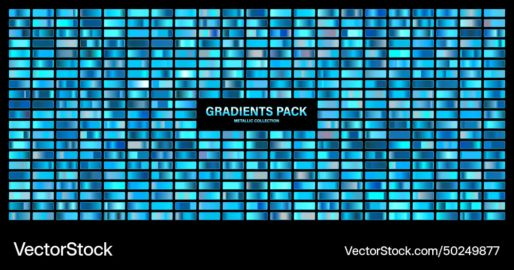 Blue azure glossy gradient metal foil texture Vector Image