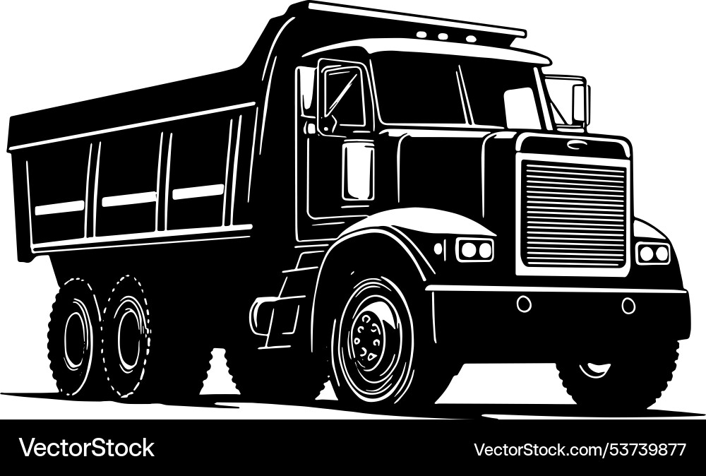 Heavy Duty Dump Truck Royalty Free Vector Image