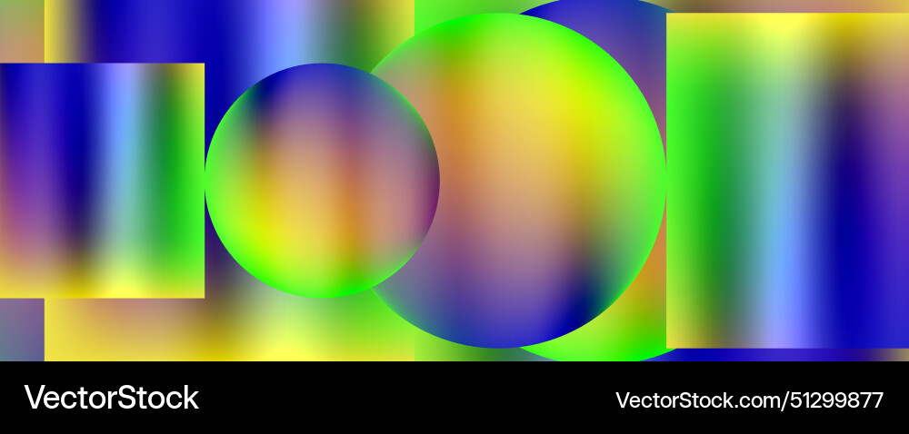 Neon color abstract geometric shapes background Vector Image