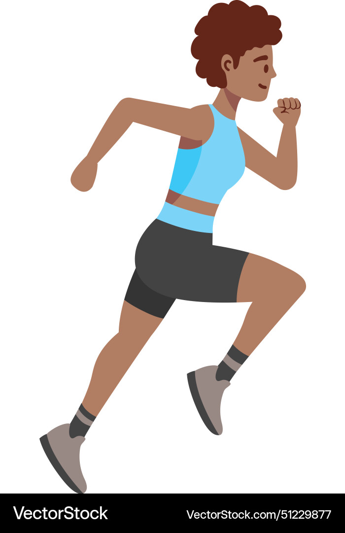 Runner woman exercise Royalty Free Vector Image