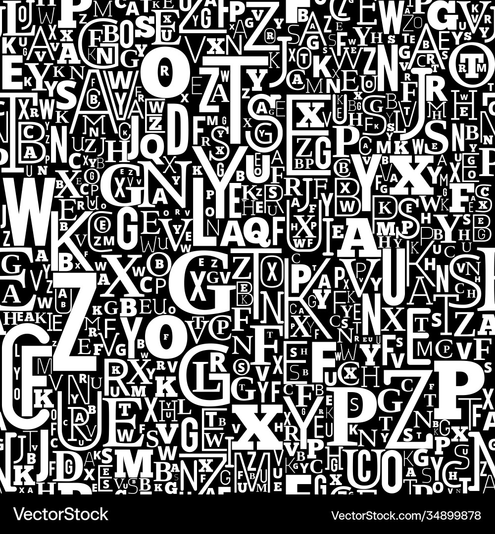 Abc typeset Royalty Free Vector Image - VectorStock