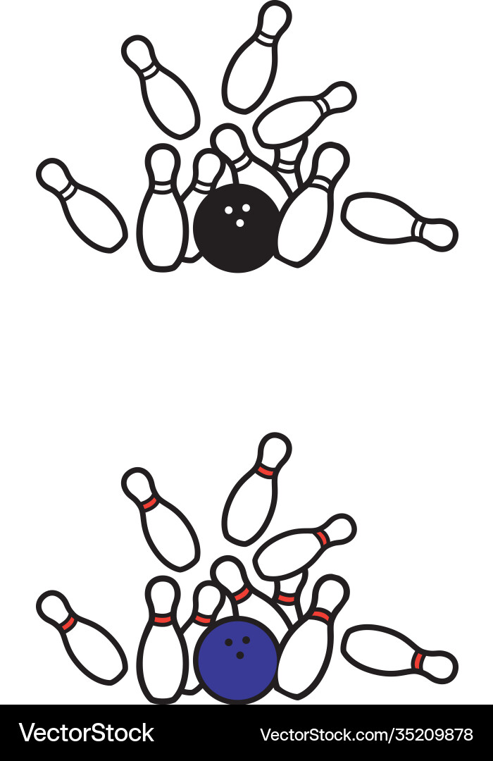 Bowling Royalty Free Vector Image - VectorStock