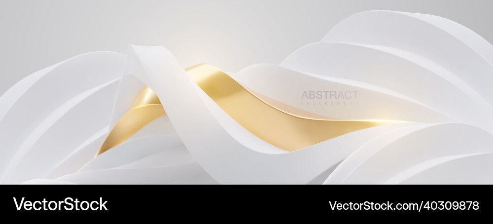 Curved Golden Landscape Royalty Free Vector Image