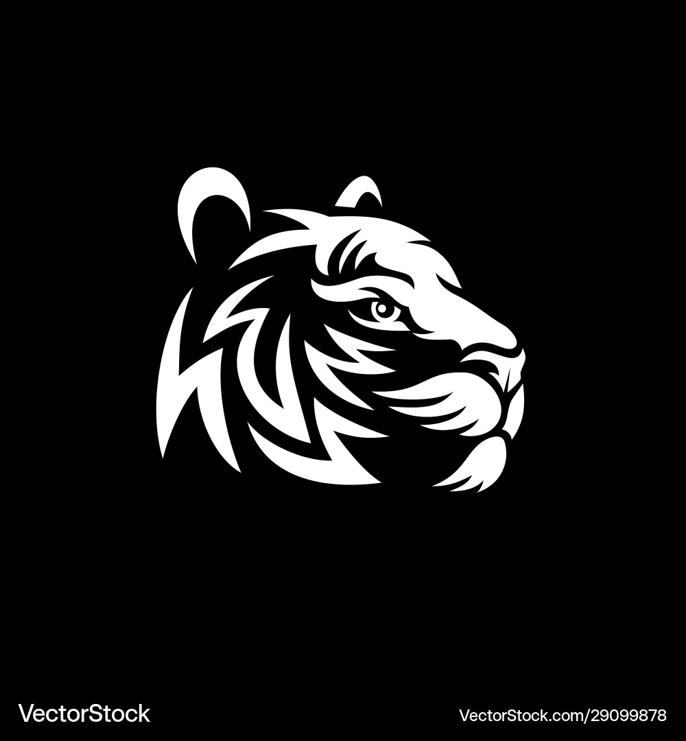 Tiger head Royalty Free Vector Image - VectorStock