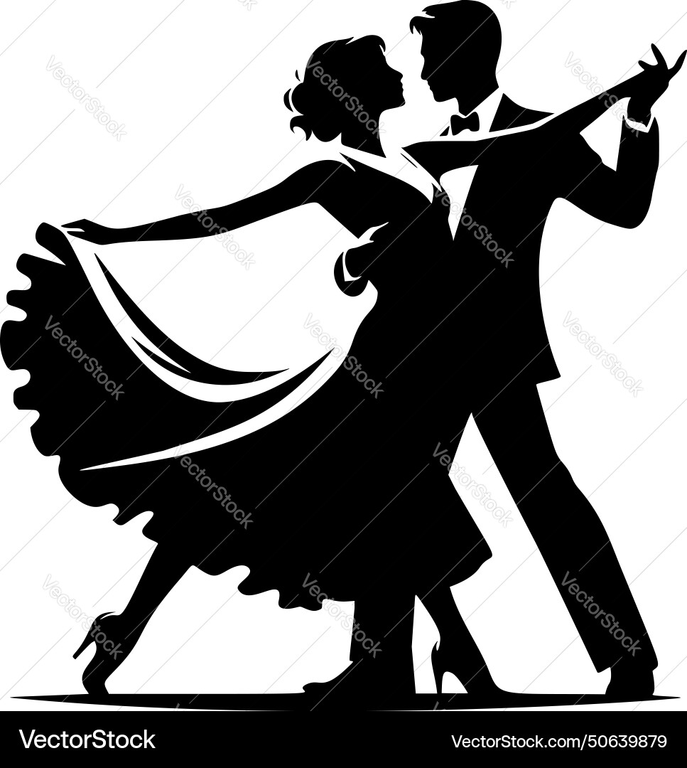 Elegant ballroom dance Royalty Free Vector Image