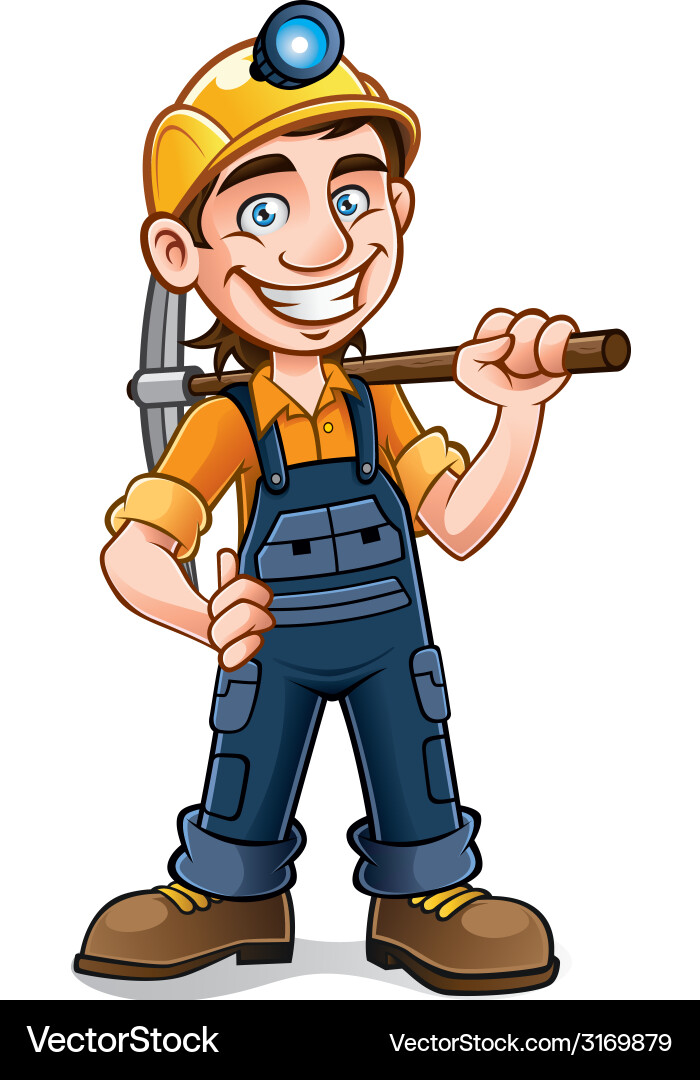 Miner Royalty Free Vector Image - VectorStock