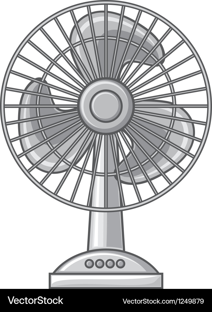 Modern Table Fan Royalty Free Vector Image - VectorStock