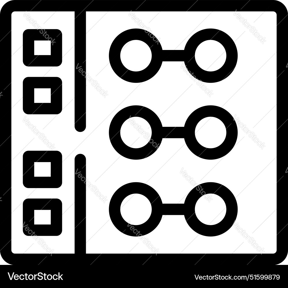 Network attached storage icon depicting data Vector Image