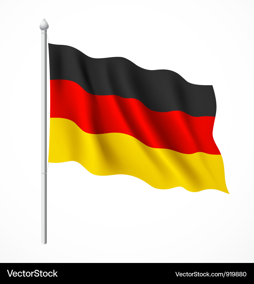 German Flag Royalty Free Vector Image - VectorStock