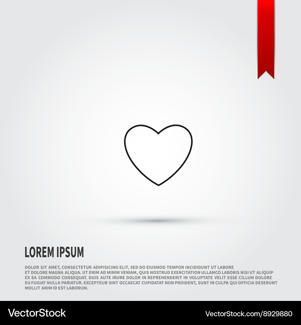 Heart icon Royalty Free Vector Image - VectorStock