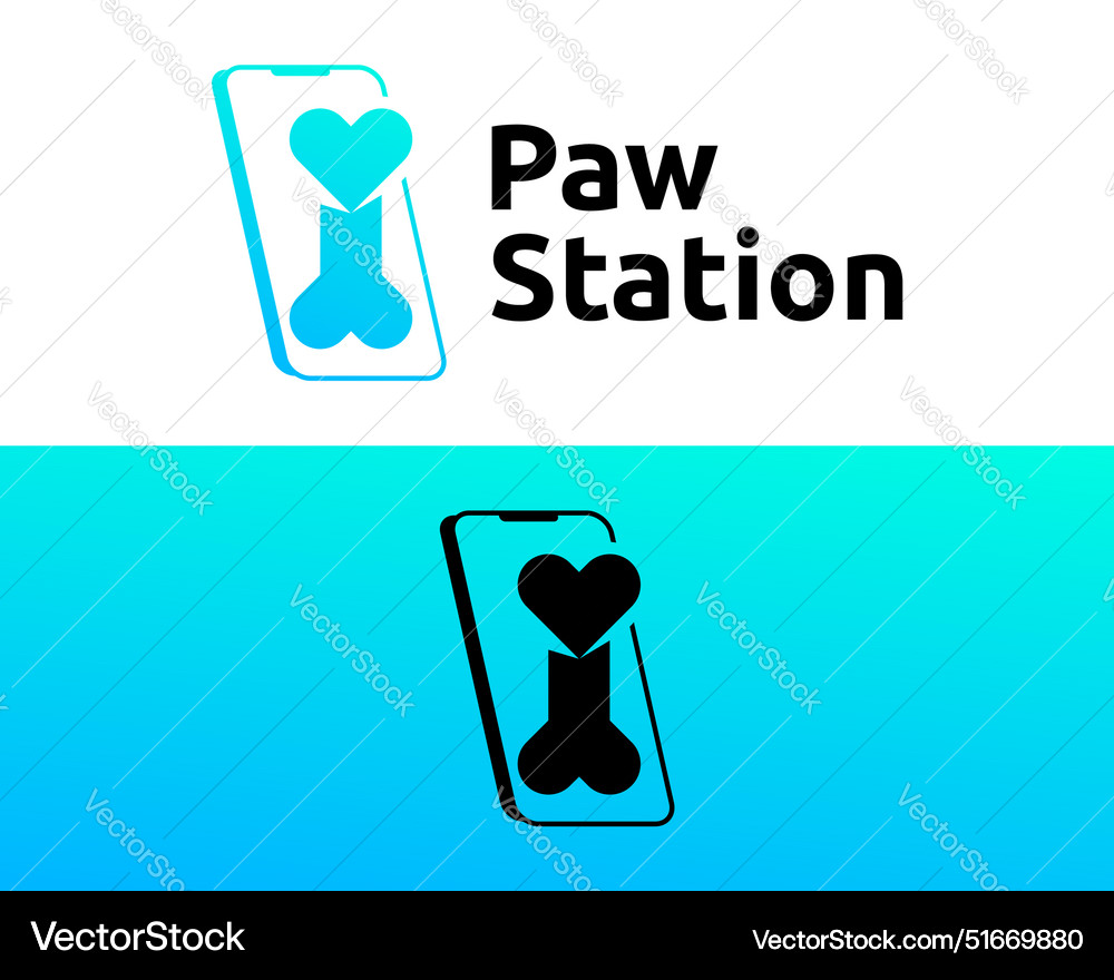 Paw logo Royalty Free Vector Image - VectorStock