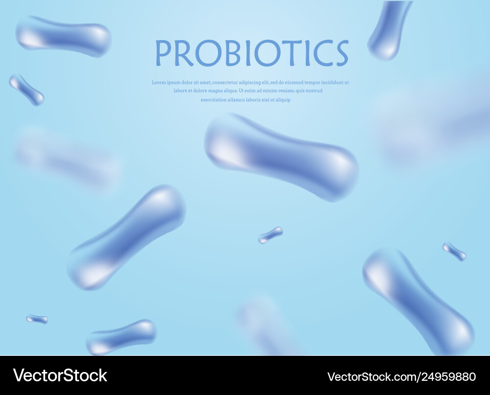Probiotics bacteria Royalty Free Vector Image - VectorStock