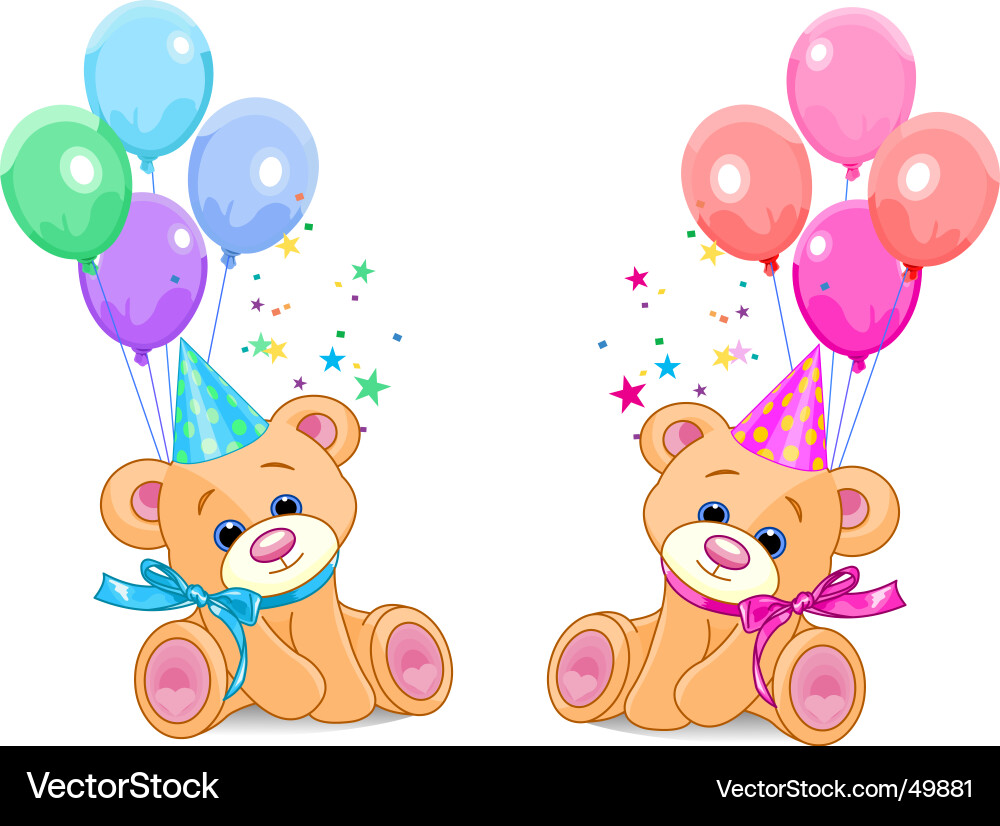 Teddy bears Royalty Free Vector Image - VectorStock