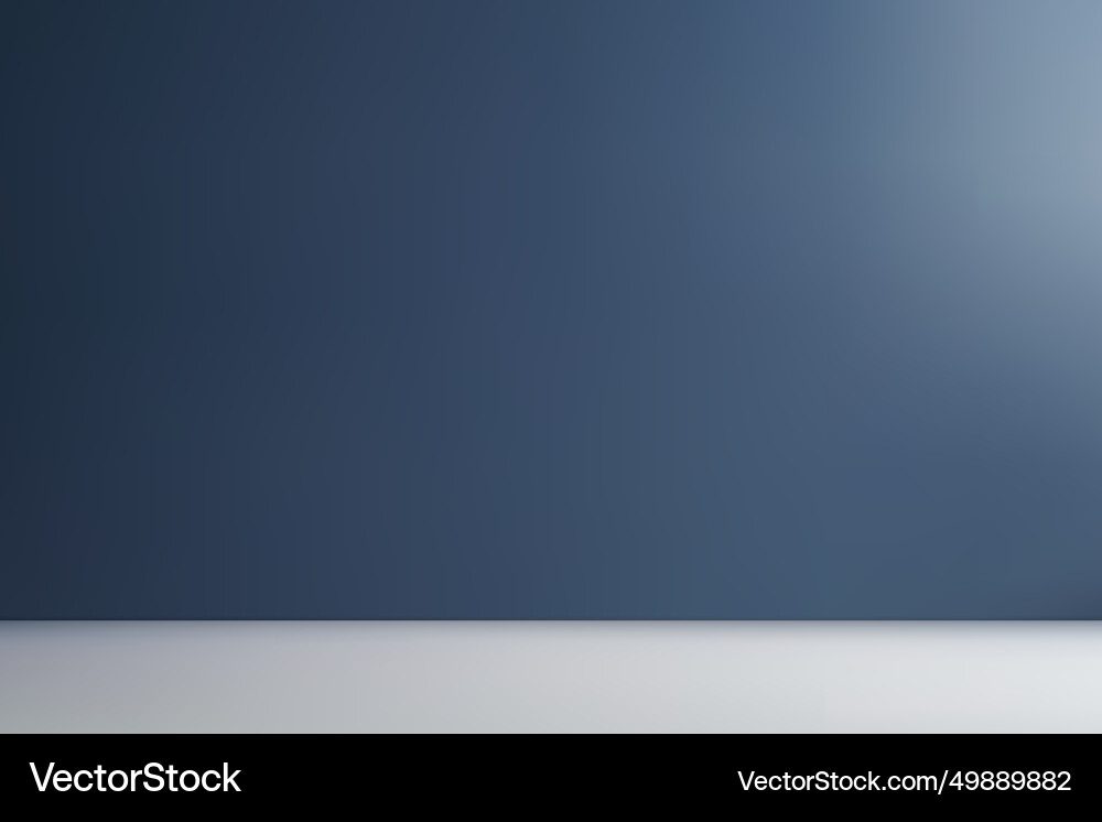 Dark Blue Studio Background Royalty Free Vector Image