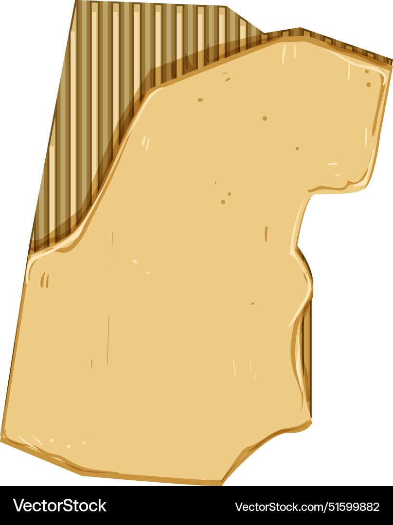 Paper torn cardboard cartoon Royalty Free Vector Image