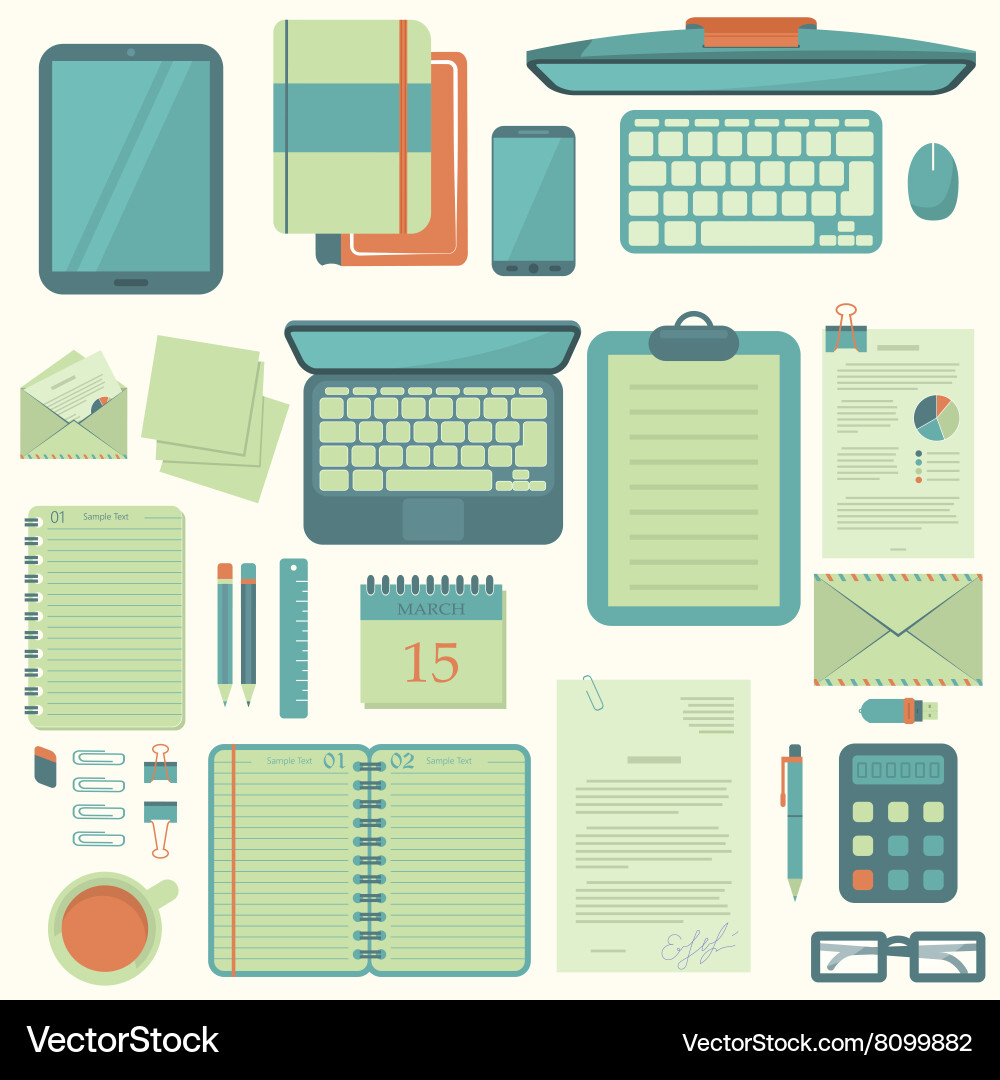 Work table signs Royalty Free Vector Image - VectorStock