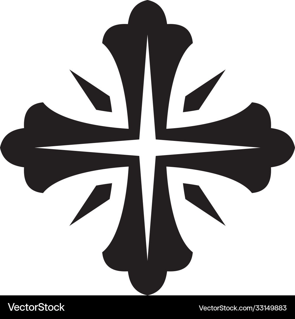 Religious cross Royalty Free Vector Image - VectorStock