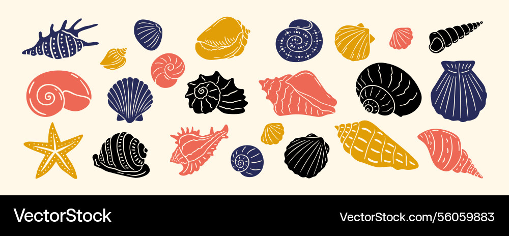 Seashell Clipart Vector Images (over 1,500)