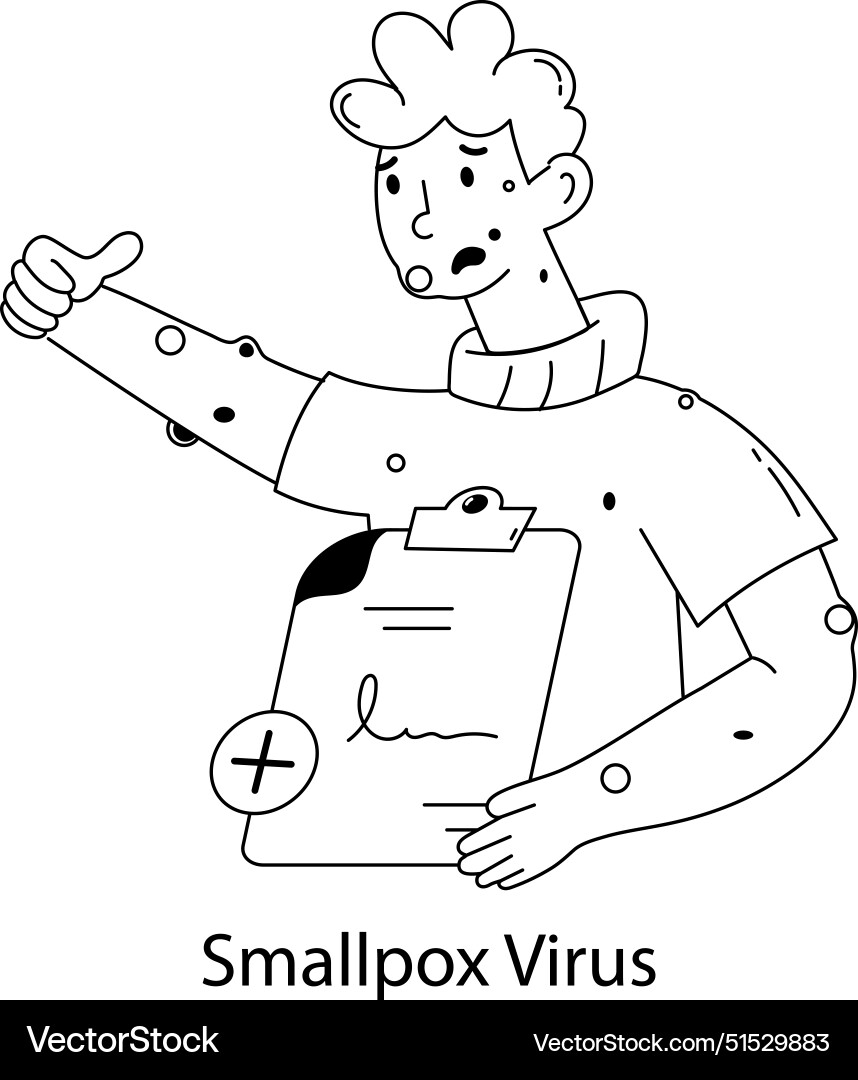 Smallpox virus Royalty Free Vector Image - VectorStock