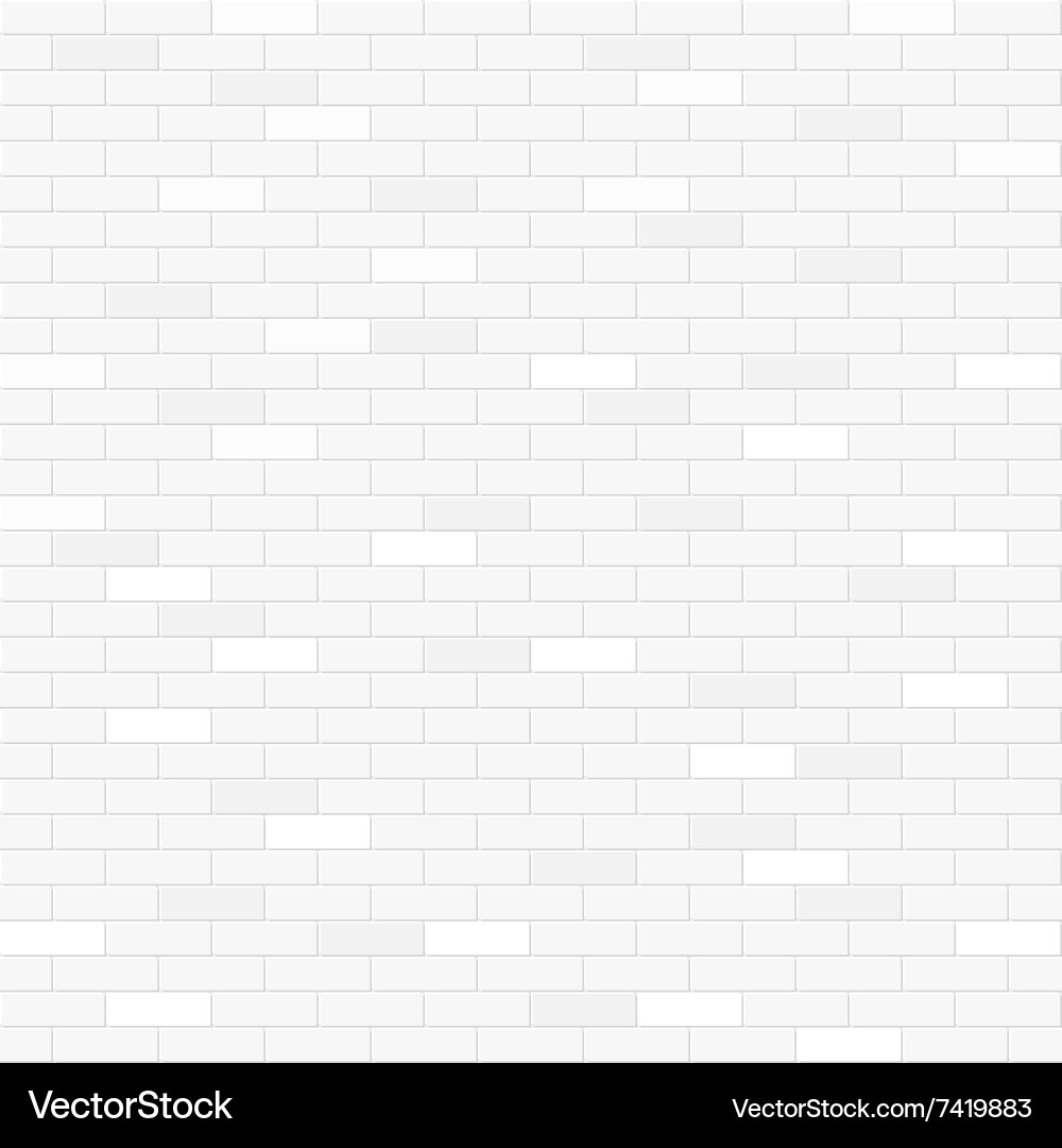 White brick wall seamless pattern Royalty Free Vector Image